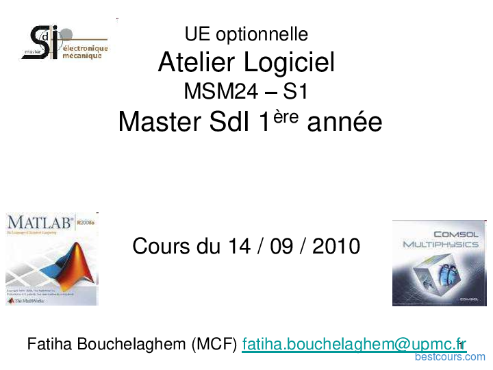 Apprendre MATLAB : Bases, Calcul Matriciel et Programmation Apprendre MATLAB : Bases, Calcul Matriciel et Programmation