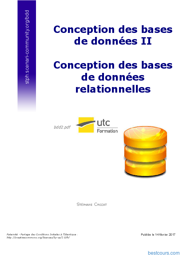 [pdf] Conception Des Bases De Données Relationnelles Cours Et Formation