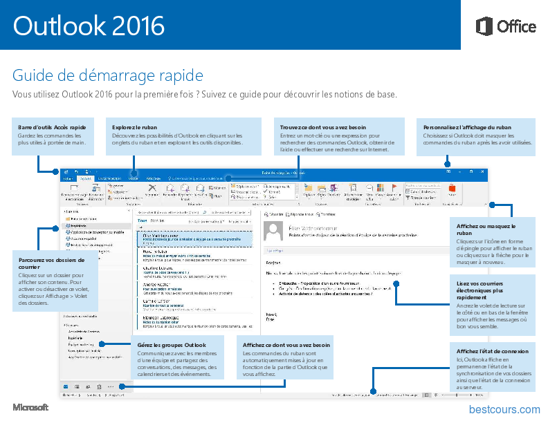 Guide Outlook 2016 : Démarrage rapide pour maîtriser l'essentiel Guide Outlook 2016 : Démarrage rapide pour maîtriser l'essentiel