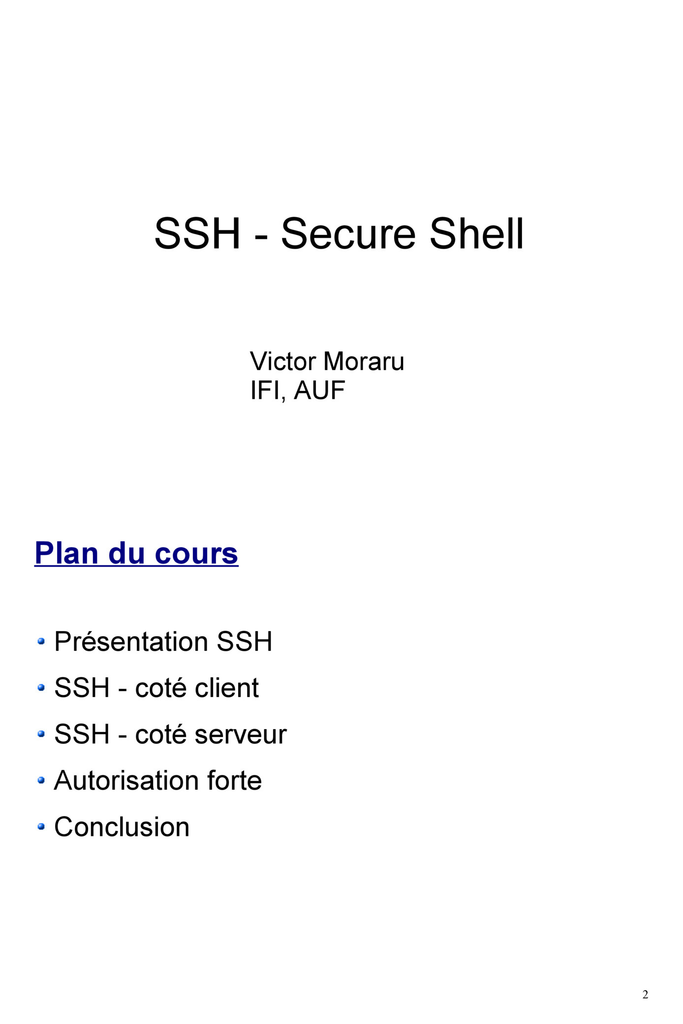 Cours SSH : Configuration, Sécurité, Tunneling et VPN (PDF)